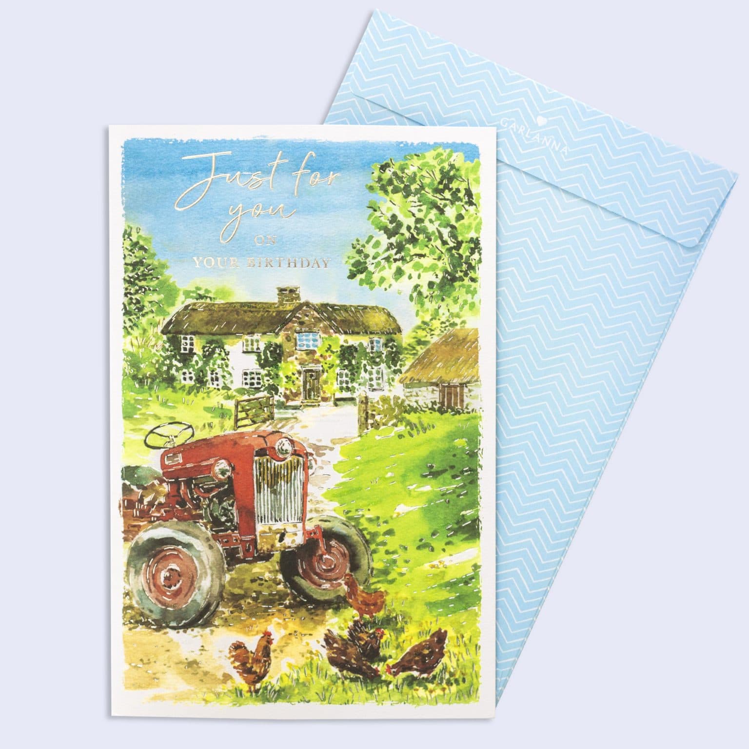 Nature's Way Happy Birthday Farm Scene - Garlanna Greeting Cards