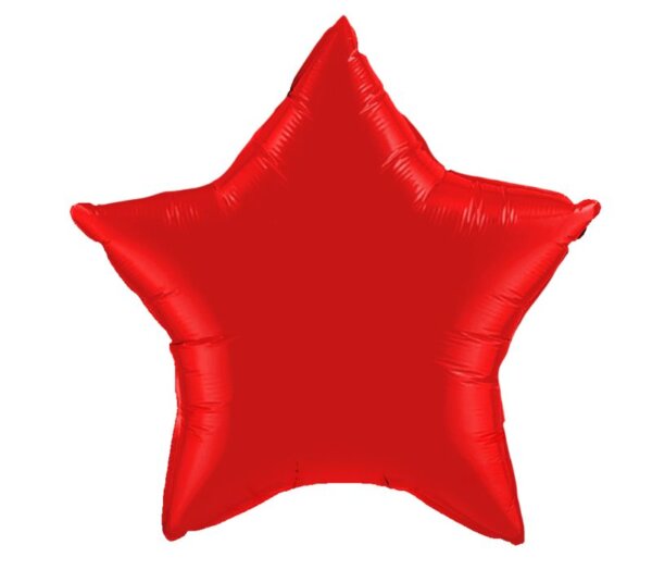 Red Star Foil Balloon - Garlanna Greeting Cards